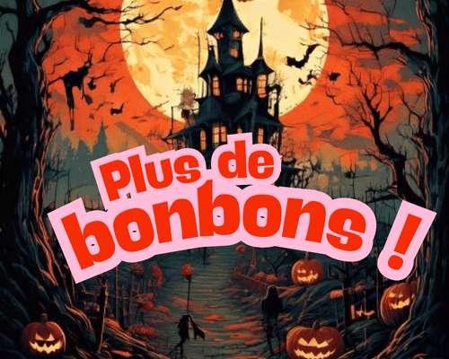 Affiches pas de bonbons pour Halloween - ame-ame