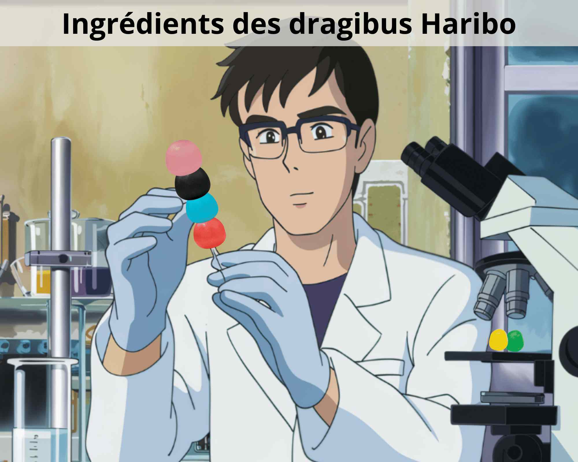 Composition du dragibus Haribo